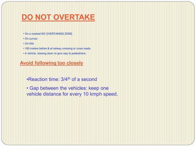 Road safety defensive driver`s driving training mannual | PPTX ...