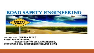 ROAD SAFETY ENGINEERING 2.Traffic Engineering Studies: | PPTX
