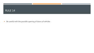 Road safety for cyclists | PPTX