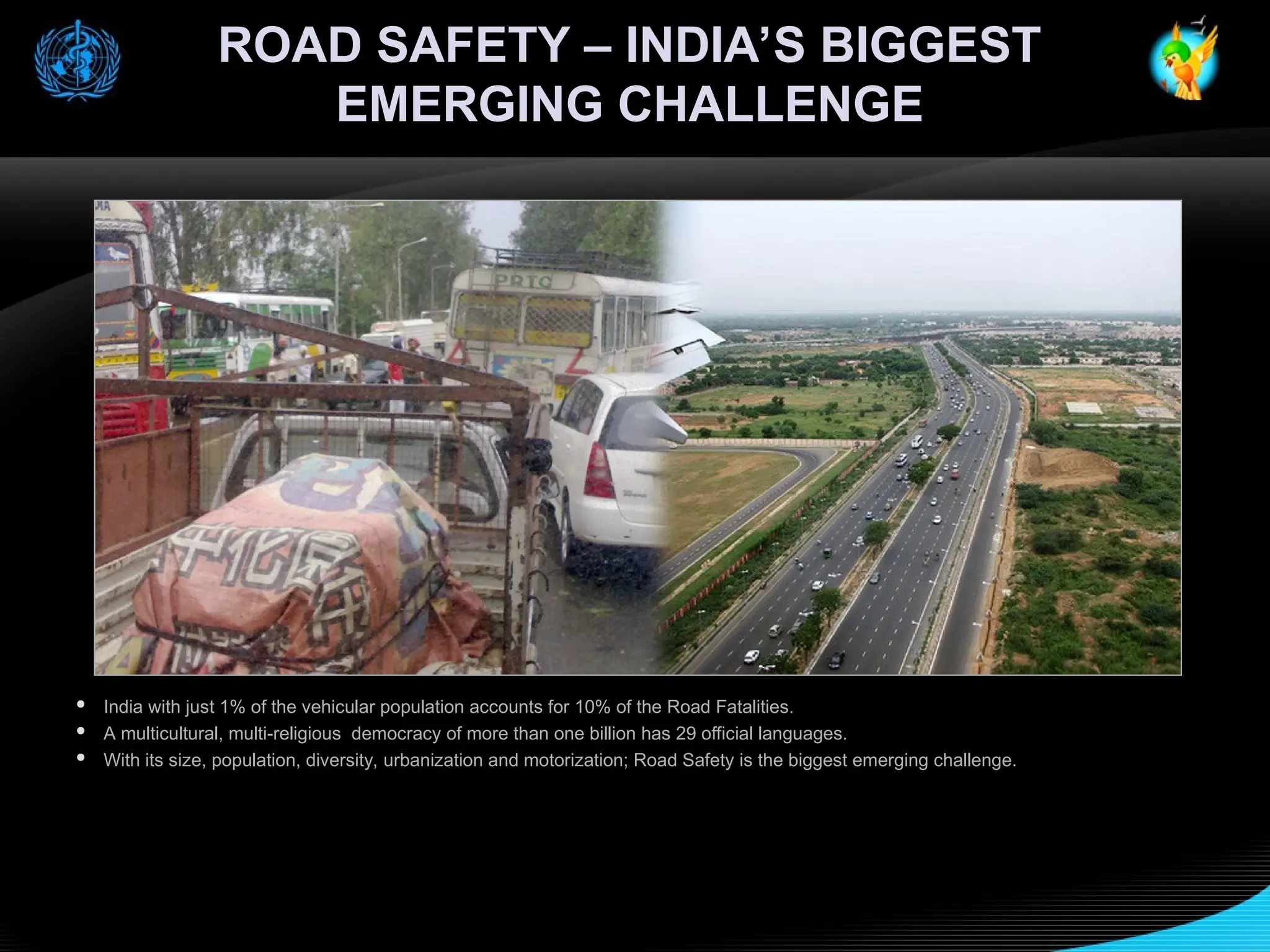 road safety india, road blockings and road safety | PPT