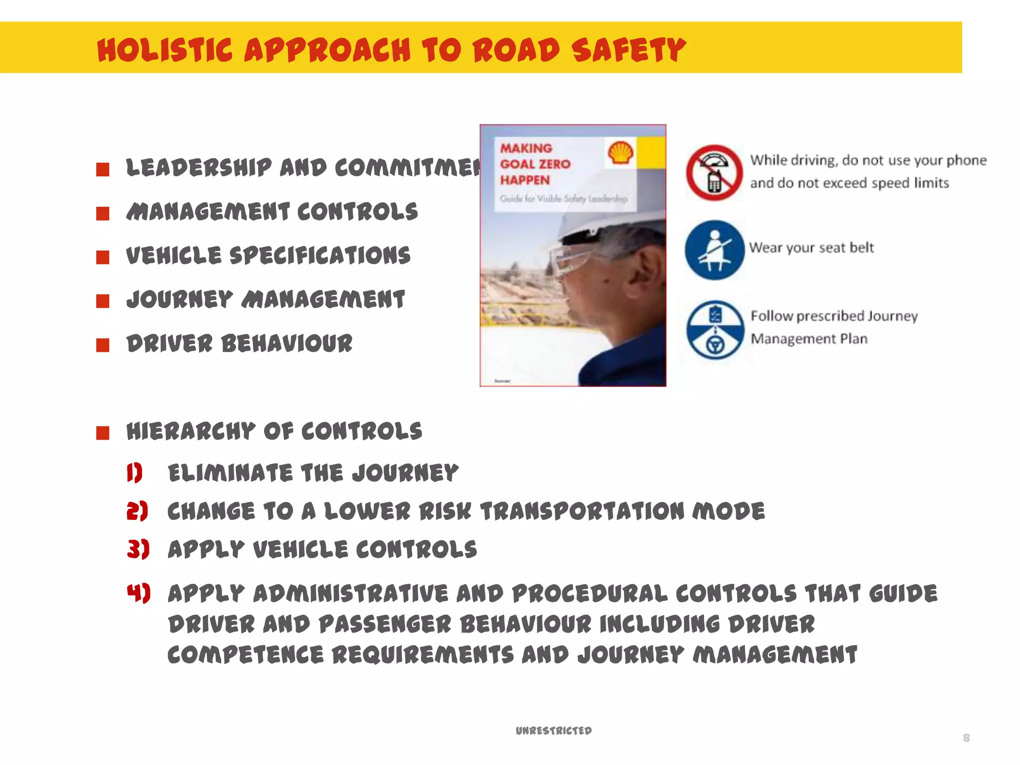 Road Safety in Shell – Journey to Goal Zero | PPTX