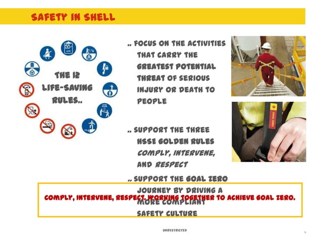 Road Safety in Shell – Journey to Goal Zero | PPTX | Business ...
