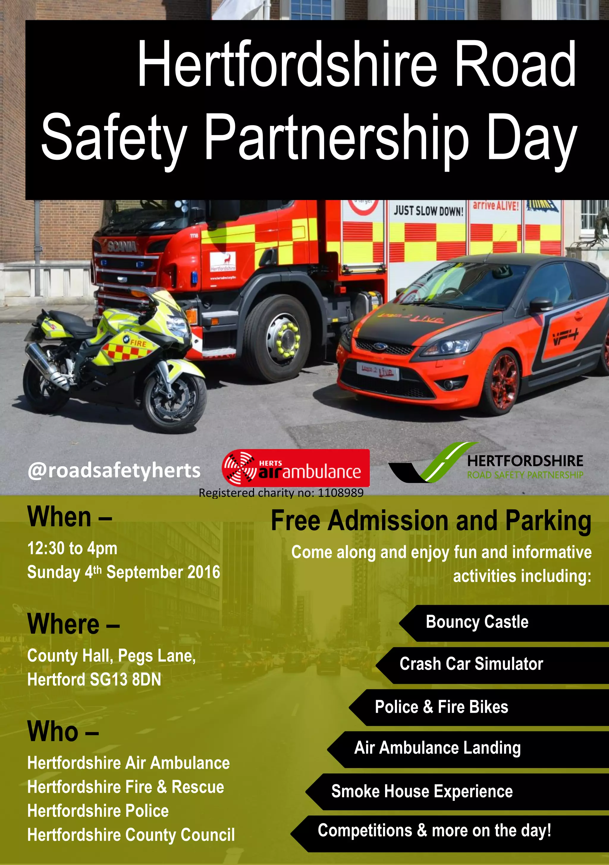 Road Safety Partnership Day flyer, Hertford | PDF