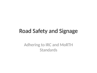 Road_Safety_Presentation and guidelines | PPT