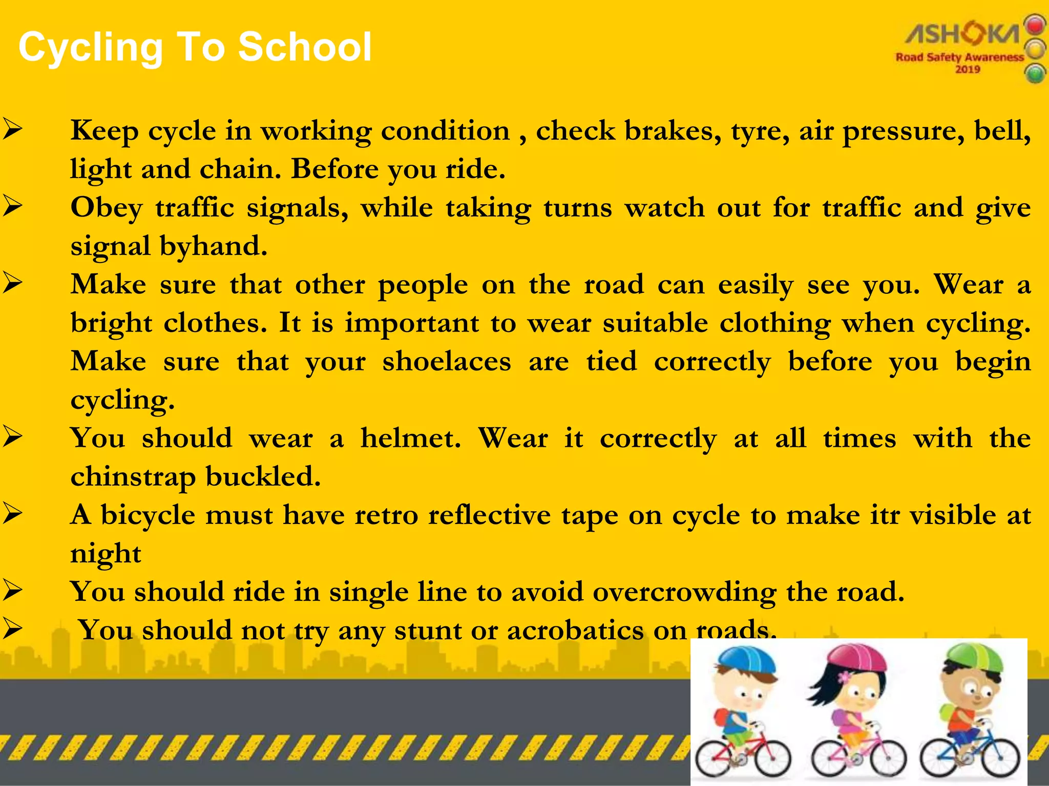 Road safety training for schools | PPTX