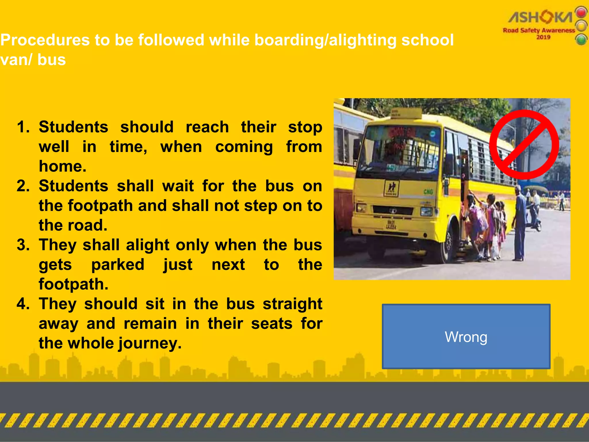 Road safety training for schools | PPTX