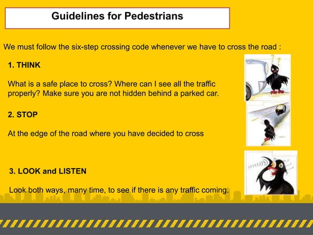 Road safety training for schools | PPTX