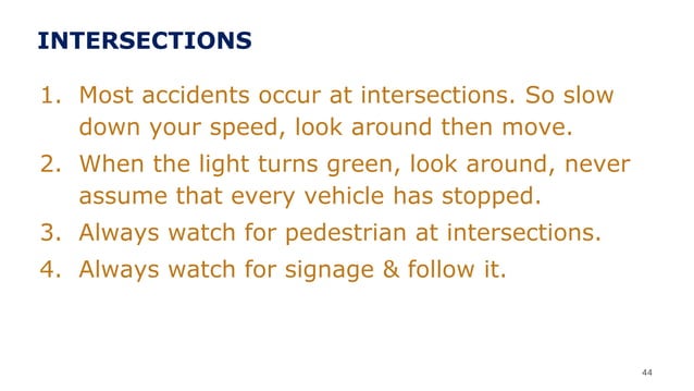 Road safety ppt | PPTX