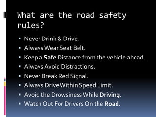 ROAD SAFTY | PPT