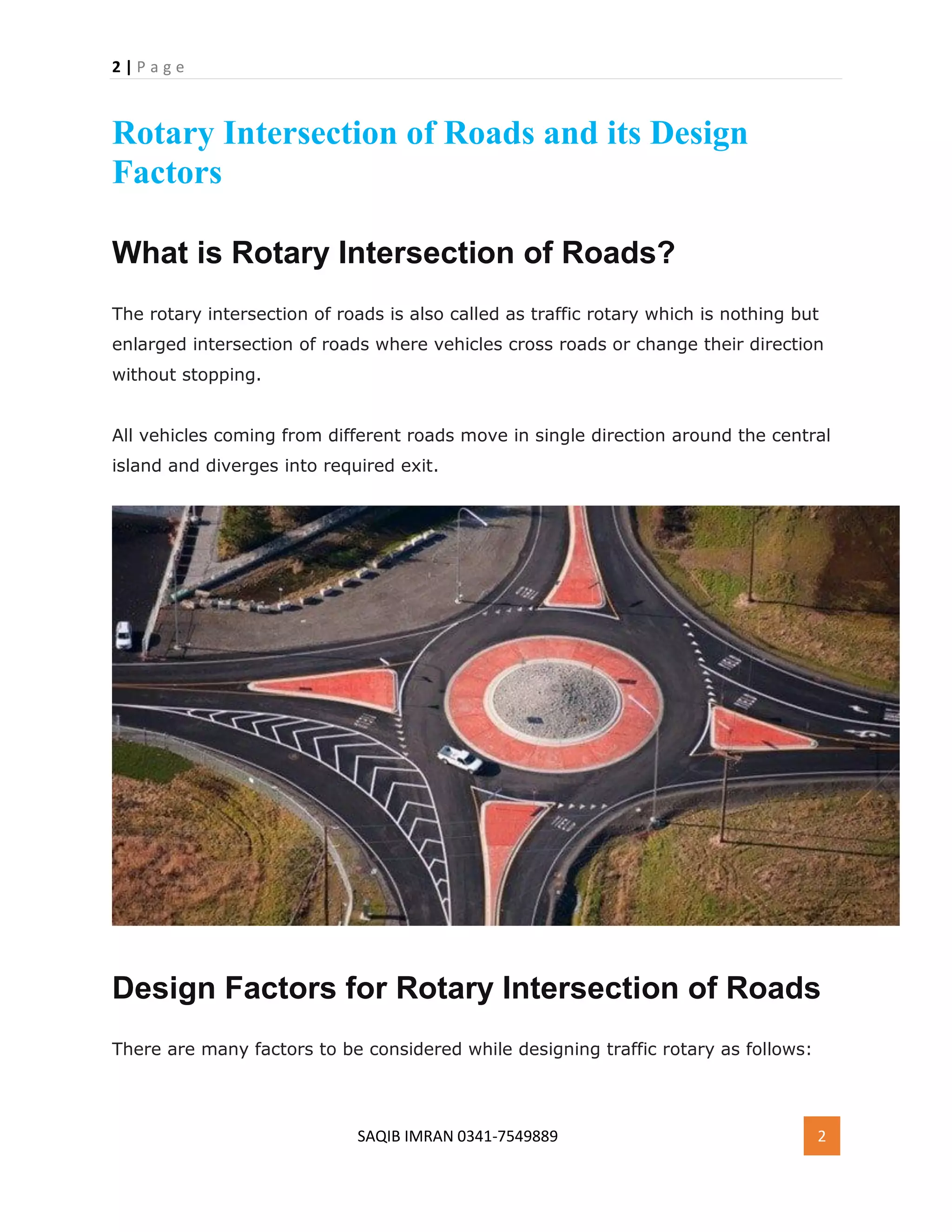 Roads and its design factors pdf | PDF