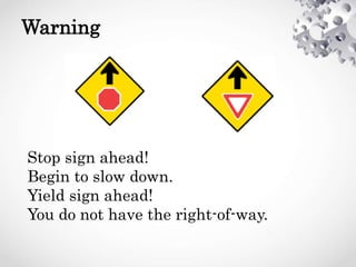 Roads And Safety Signs Grade 6 Powerpoint | PPTX