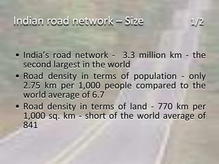 Road sector in India | PPTX