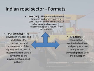 Road sector in India | PPTX