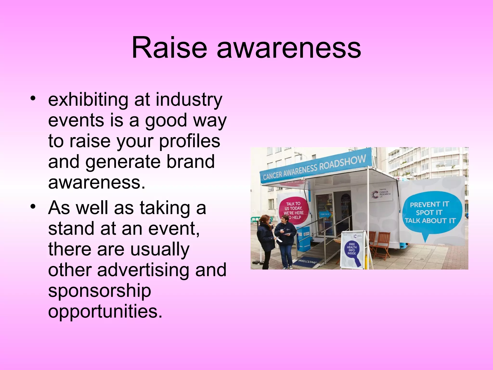 Roadshow advertising advantages | PPT