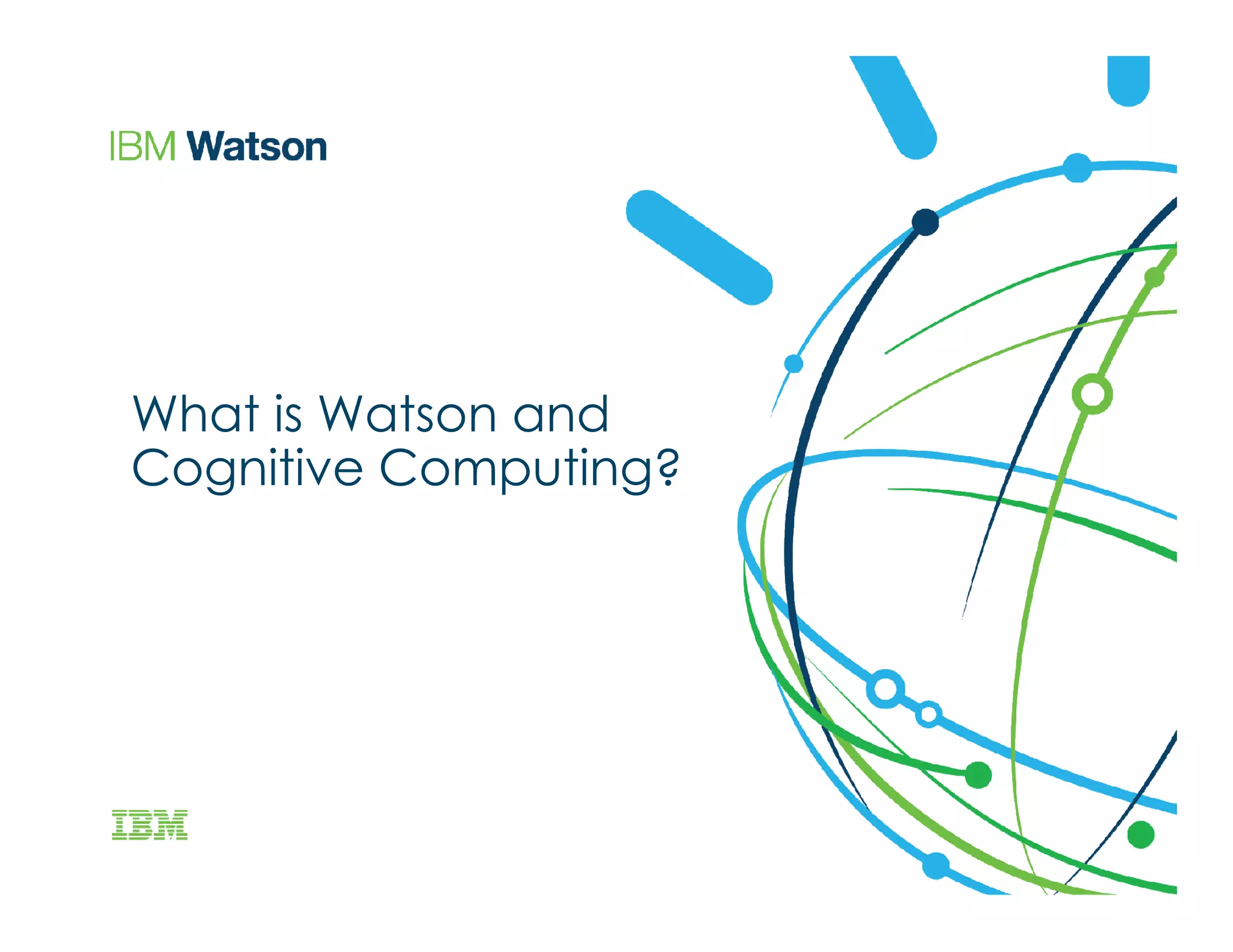 IBM Watson Ecosystem roadshow - Chicago 4-2-14 | PDF | Cloud Computing | Internet