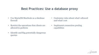 Database Security Threats - MariaDB Security Best Practices | PDF | Operating Systems | Computer ...