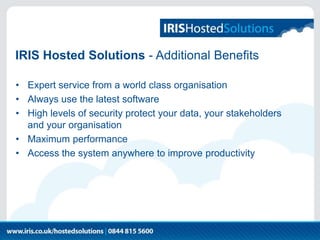 IRIS Hosted Solutions | PPT