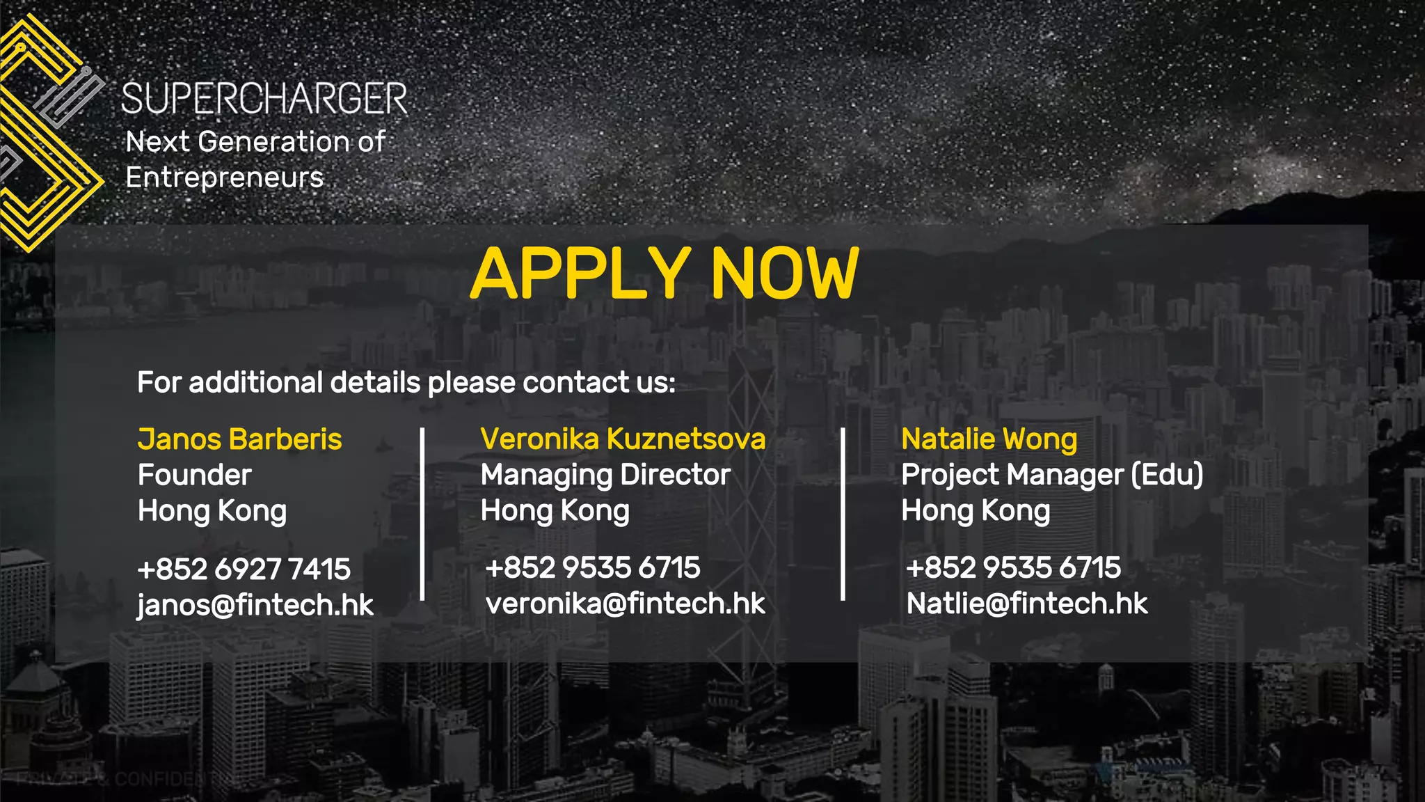 Roadshow presentation | PPT