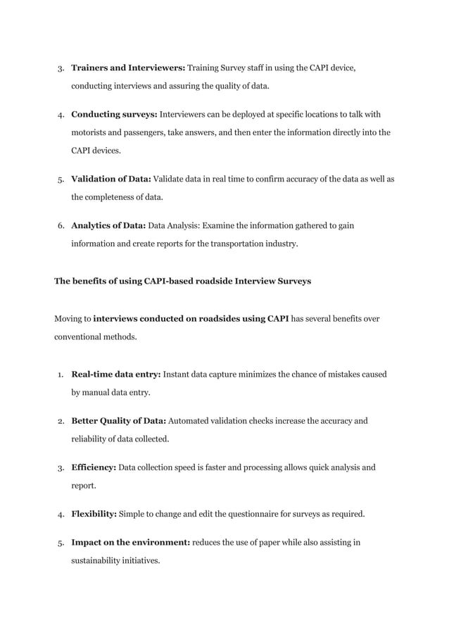 Roadside Interview Studies in Dubai , Abu Dhabi and UAE | PDF