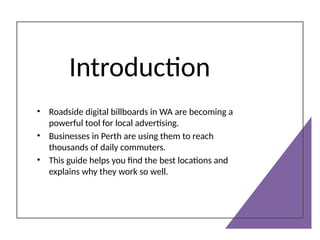 Where Can I Find the Best Roadside Digital Billboards in Perth WA? | PPTX