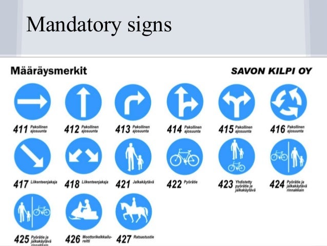 Road signs in Finland