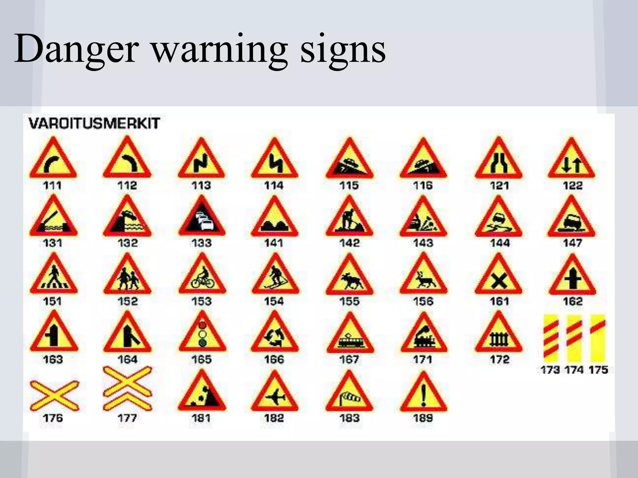 Road signs in_finland | PPTX