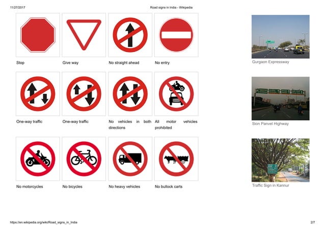 Road signs in india | PDF