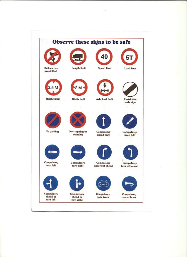 Road signs in india | PDF