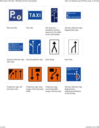 Road signs in sweden | PDF