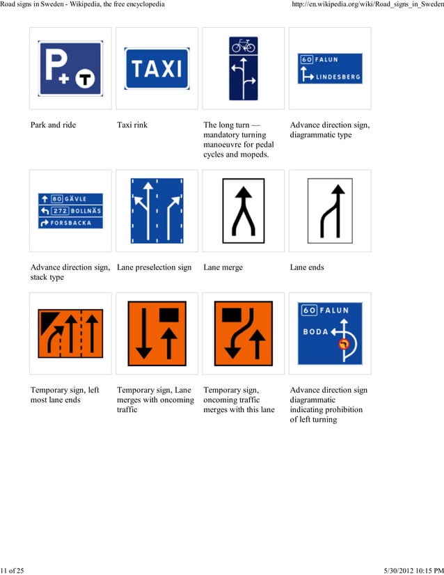 Road signs in sweden | PDF