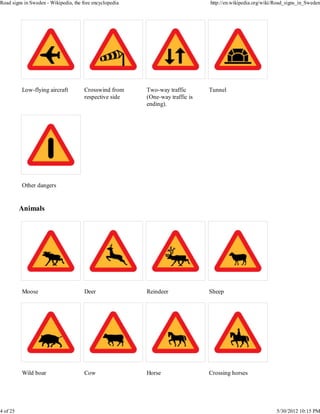 Road signs in sweden | PDF