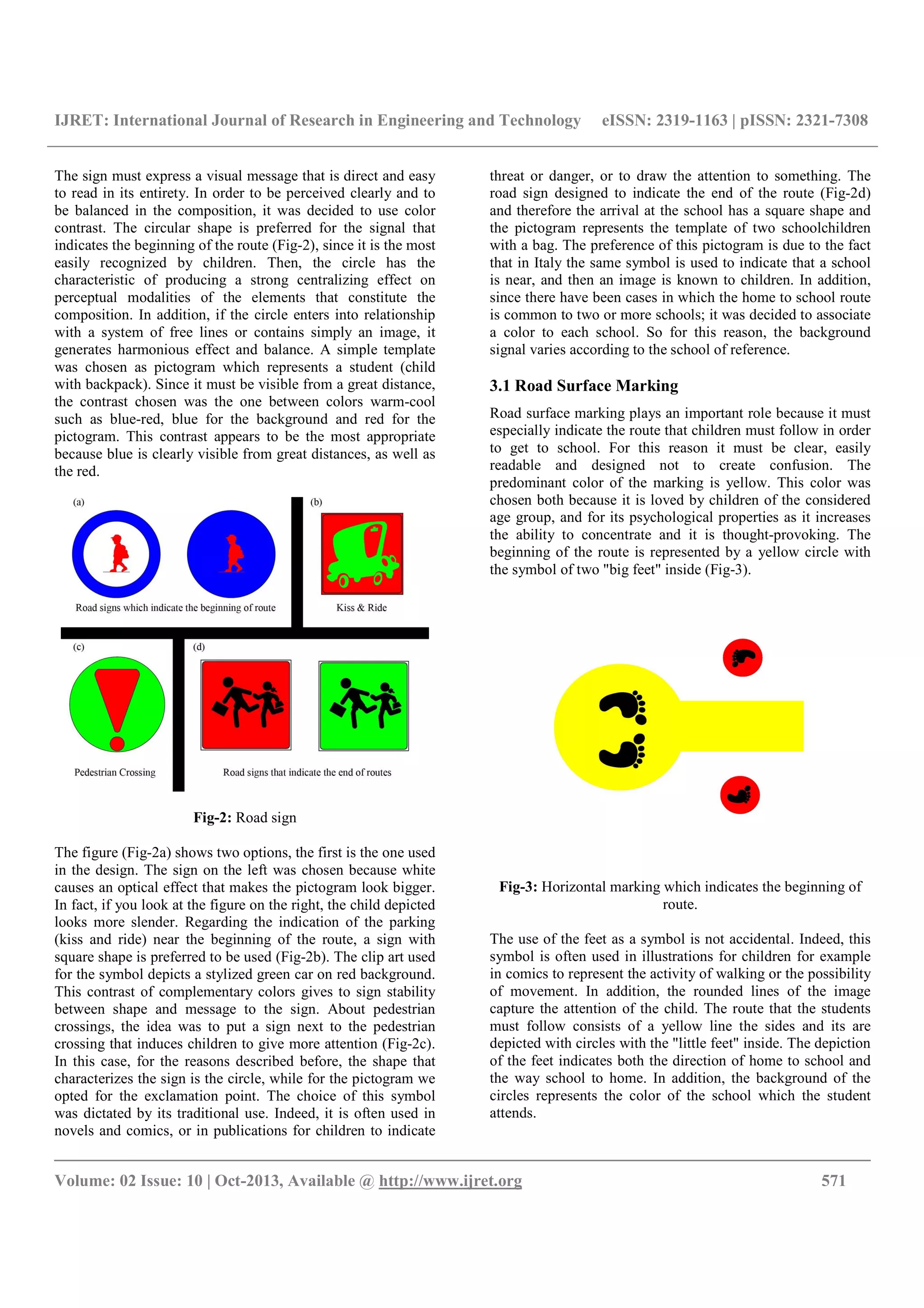 Road signs walking among shapes and colors | PDF