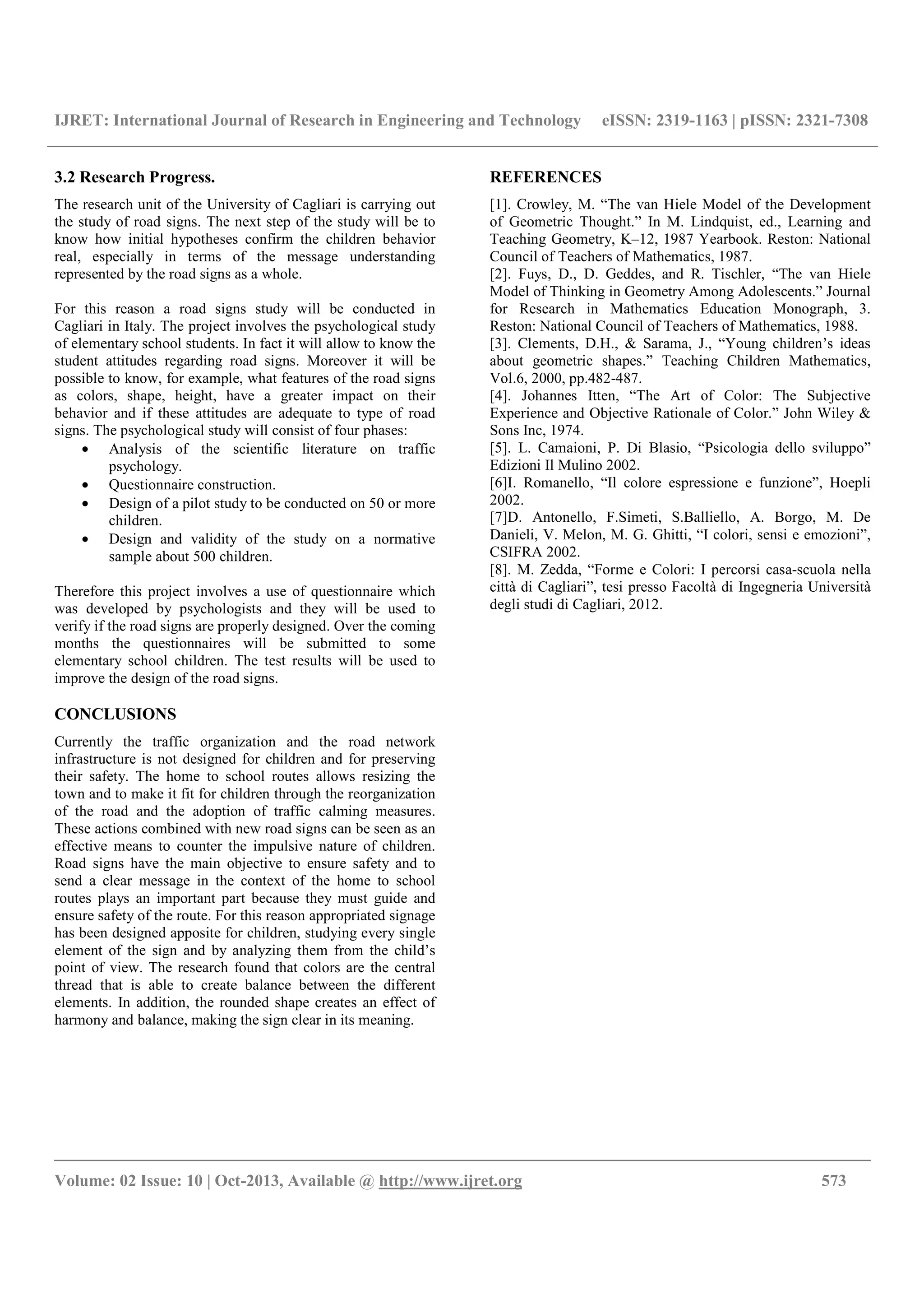 Road signs walking among shapes and colors | PDF