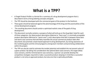Road to commercial success –the target product profile basics part 1 ...