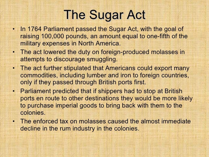 Sugar Act of 1764
