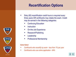 Road To Recertification | PPT