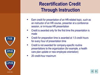 Road To Recertification | PPT