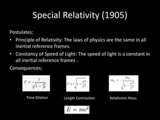 The Road to Relativity - High School Presentation | PPTX