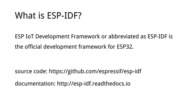 Introduction to ESP32 Programming [Road to RIoT 2017] | PDF | Operating Systems | Computer ...