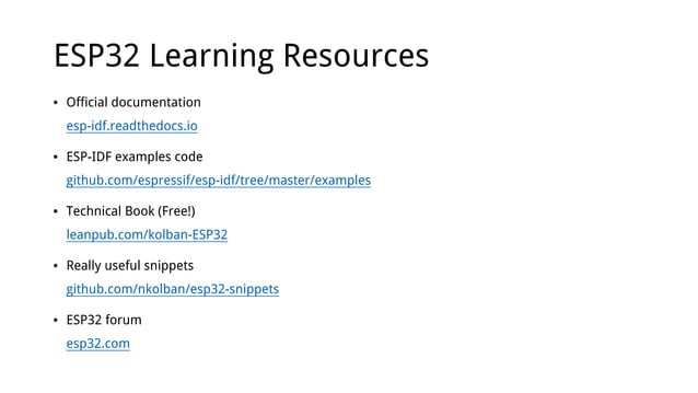 Introduction to ESP32 Programming [Road to RIoT 2017] | PDF | Operating Systems | Computer ...