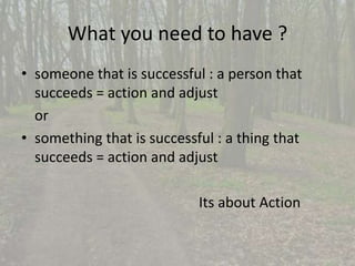 Road to success | PPT