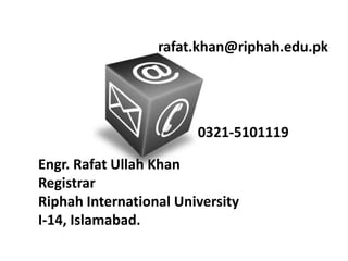Road to Success by Rafat Ullah Khan | PPT