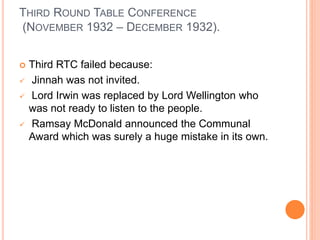 Road to the establishment of Pakistan | PPT