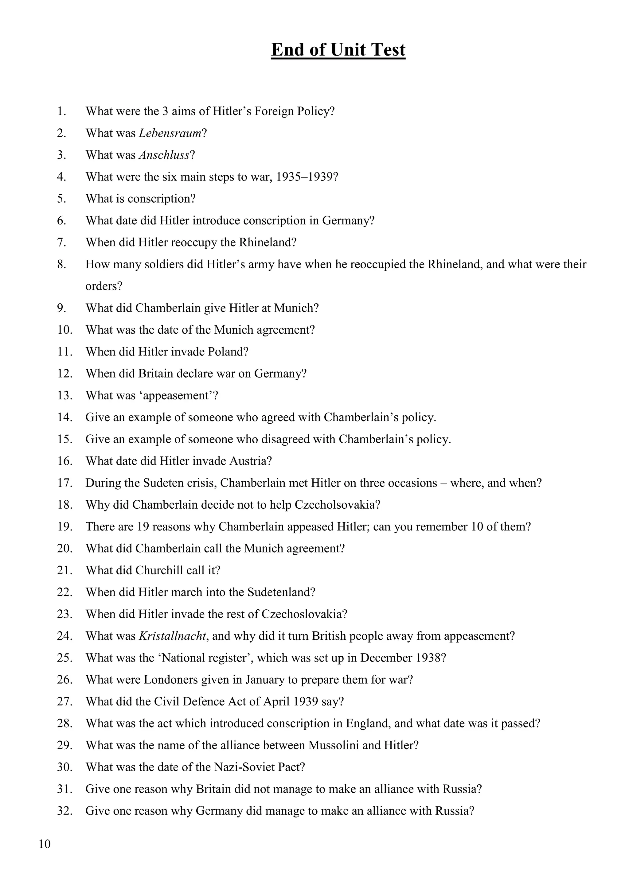 Road to war student booklet | DOCX