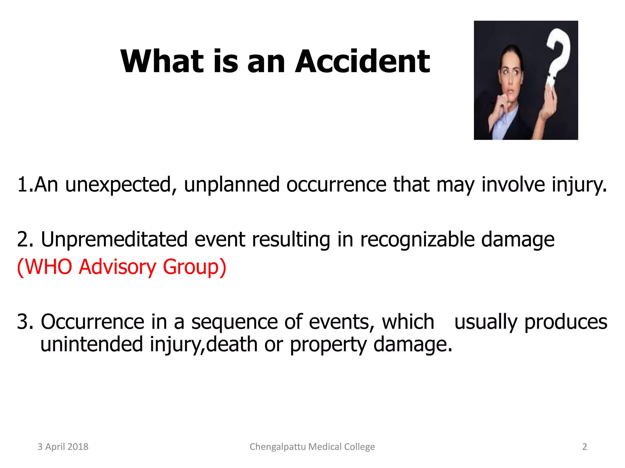 Road traffic accidents | PPTX