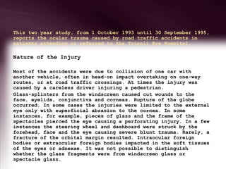 Road traffic accidents and ocular trauma | PPTX