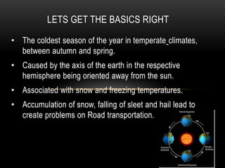 Road transportation in winter season | PPTX