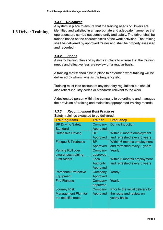 Road transportation mangement_guideline_version_for_spa_taskforce ...