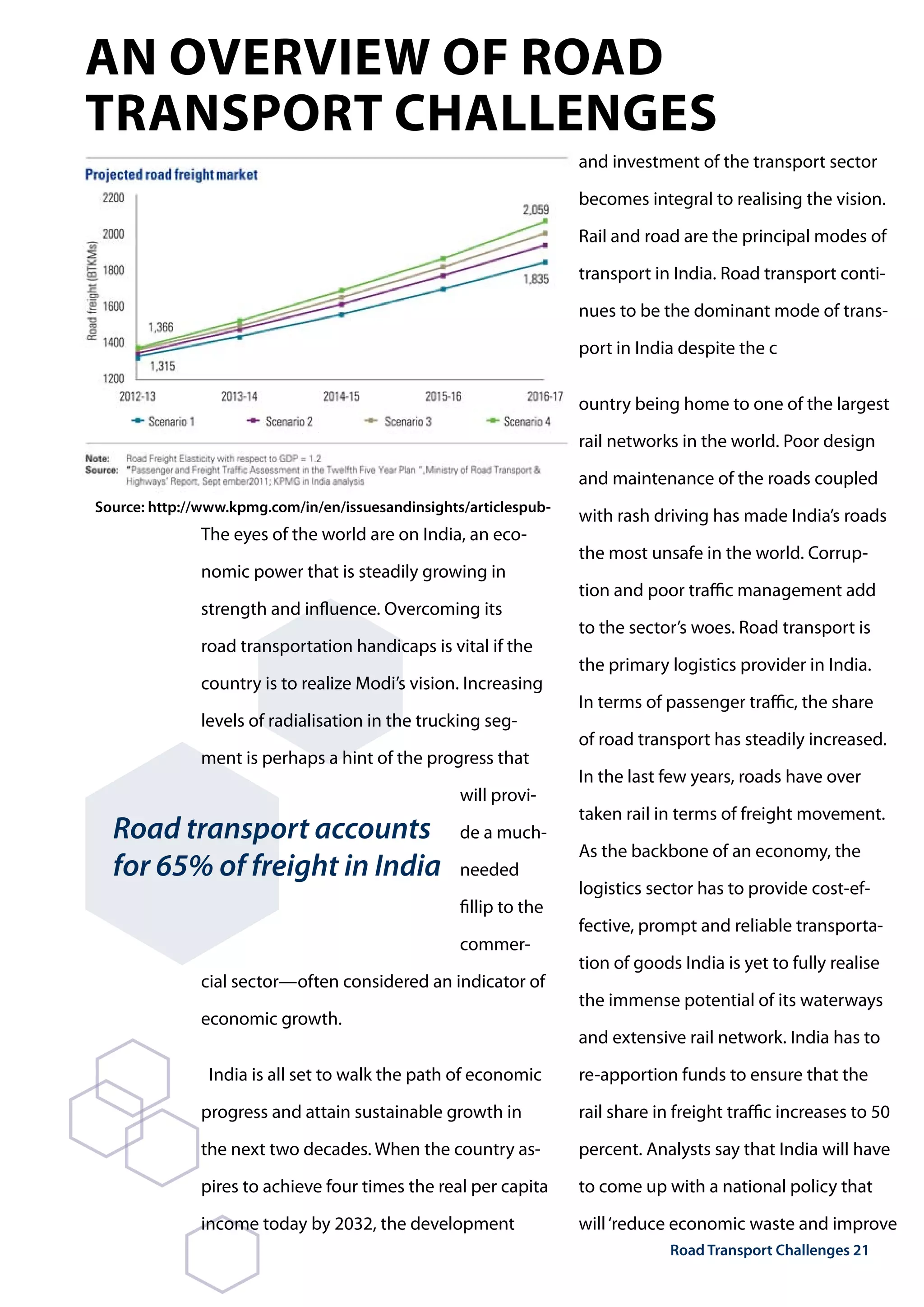 Road transport challenges India | PDF