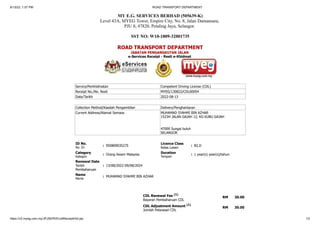 ROAD TRANSPORT DEPARTMENT.pdf | Auto Type | Automotive